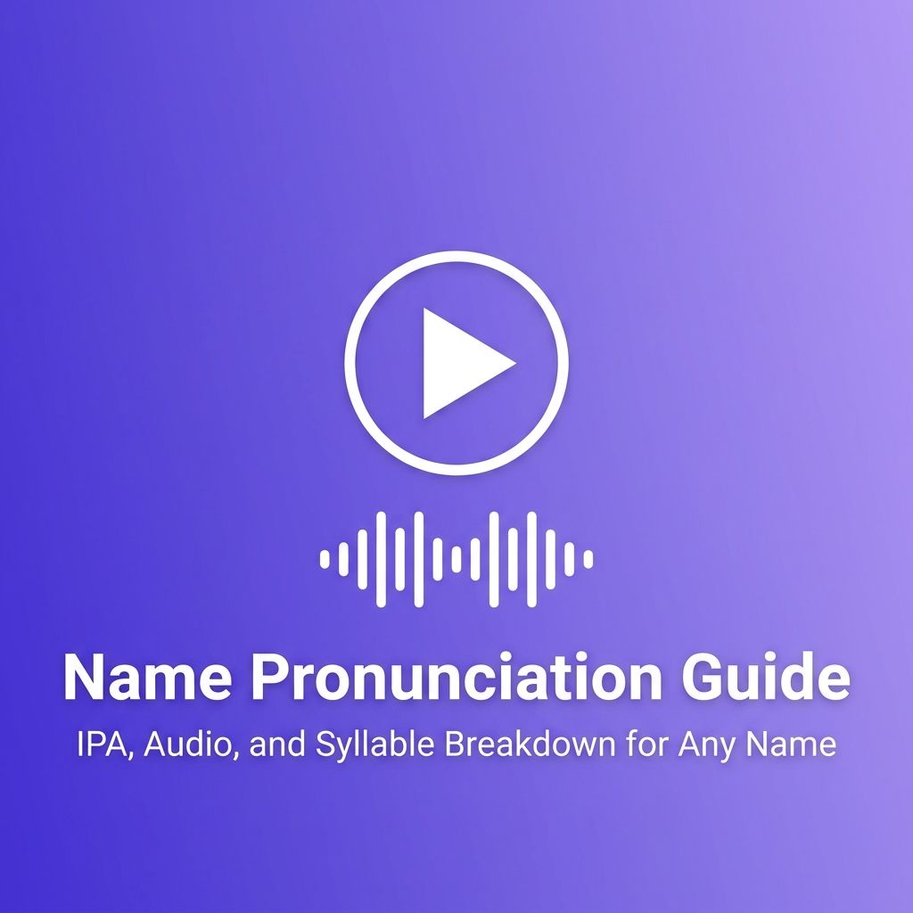 Name Pronunciation Checker - Hear It, Read the IPA, Share the Link ...